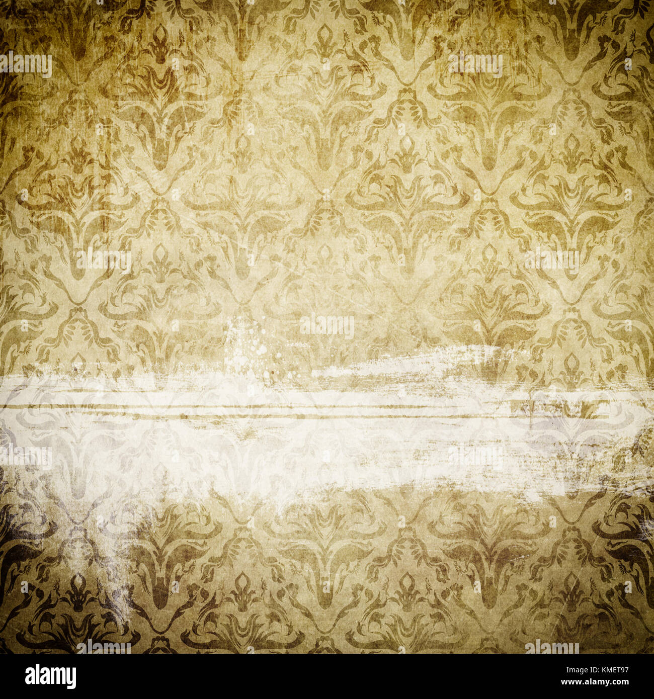 Old paper background with decorative vintage patterns for the design ...
