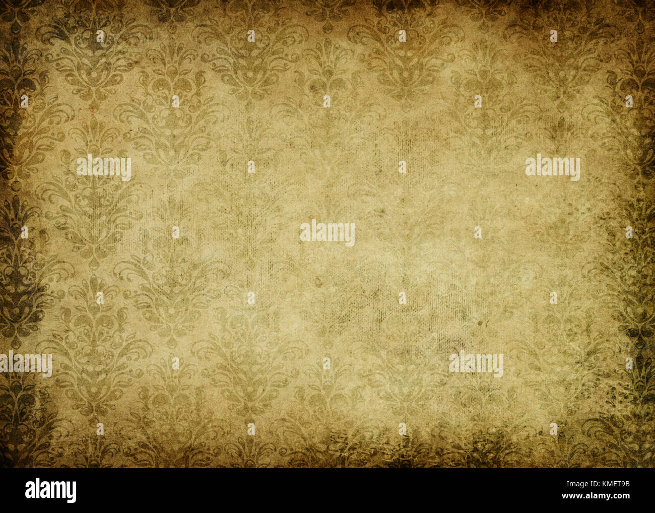 Old paper background with vintage patterns. Grunge paper texture for ...