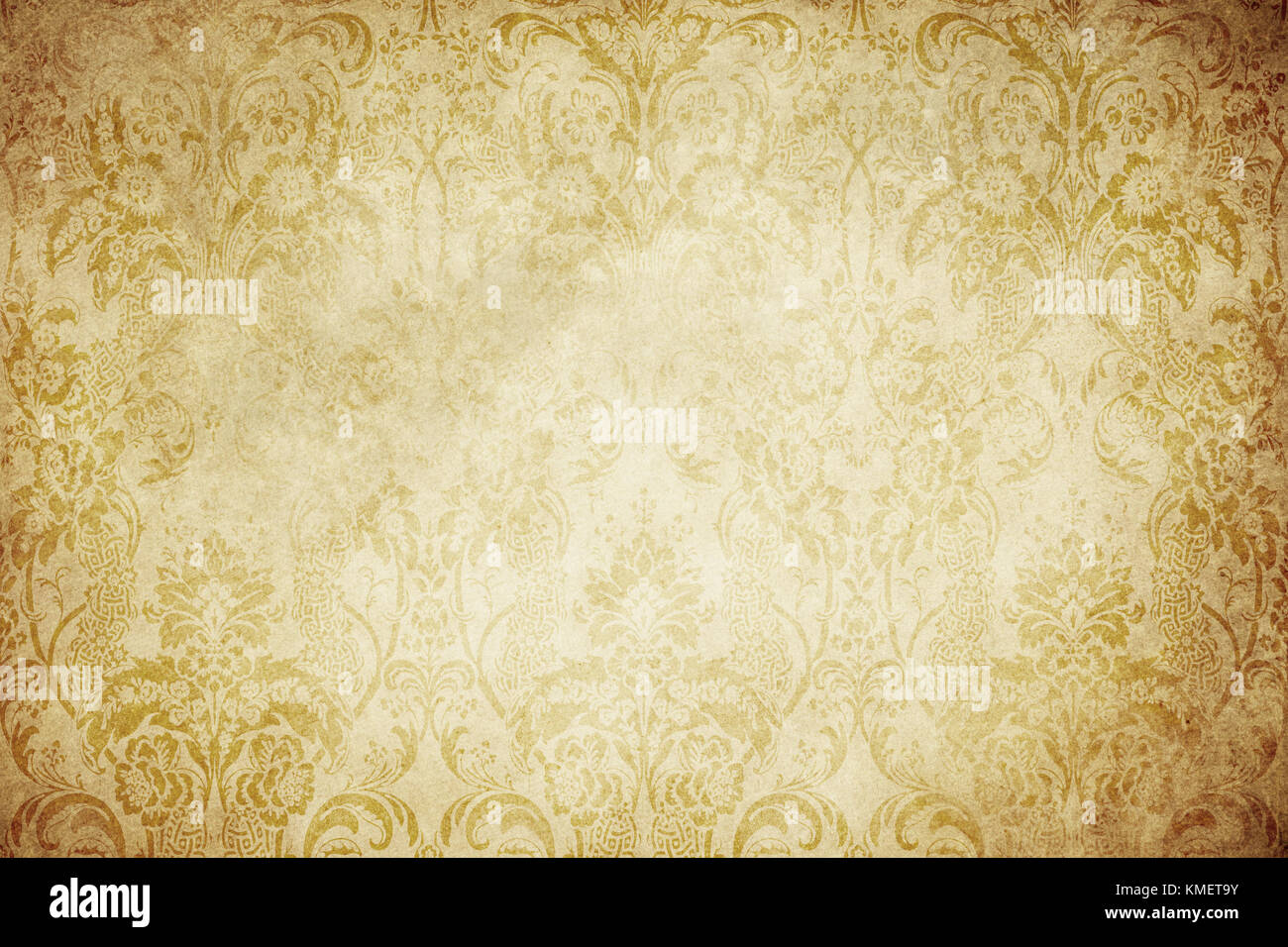 Old paper background with vintage floral patterns. Vintage paper Stock ...