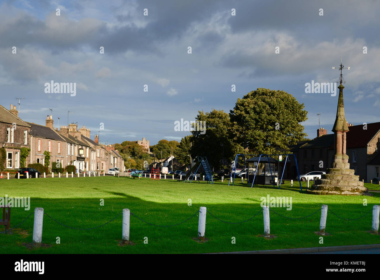Norham village and Castle Stock Photo - Alamy