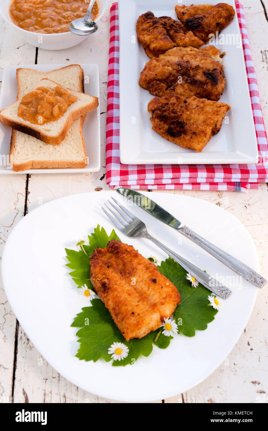 Fried catfish on the plate Stock Photo - Alamy