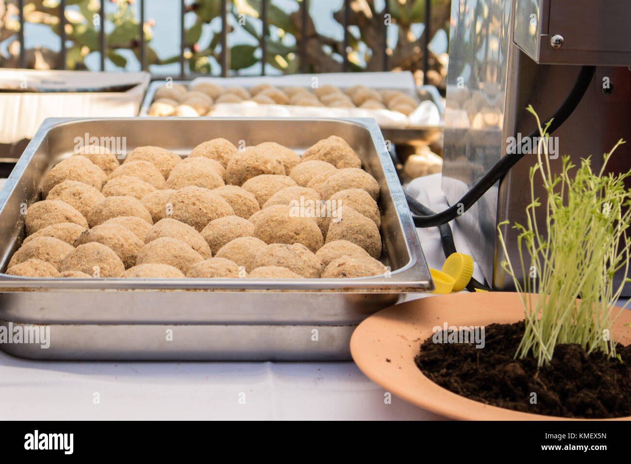 Raw Arancini, typical sicilian street food Stock Photo - Alamy