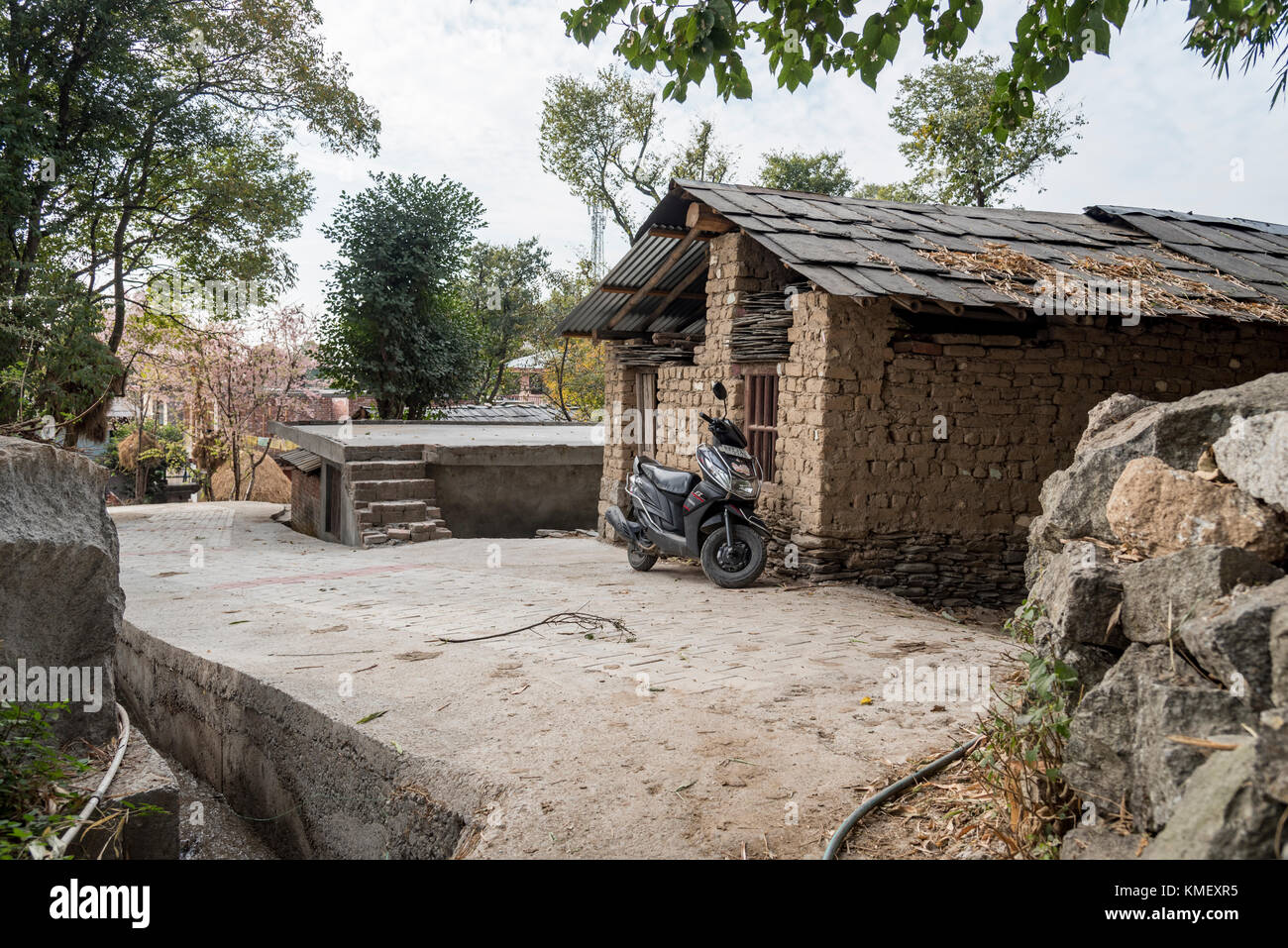 A poor person hut in remote village in India Stock Photo - Alamy