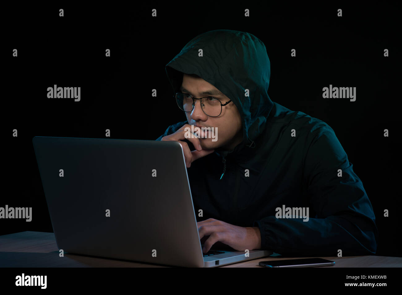 Young hacker in cyber security concept hi-res stock photography and ...