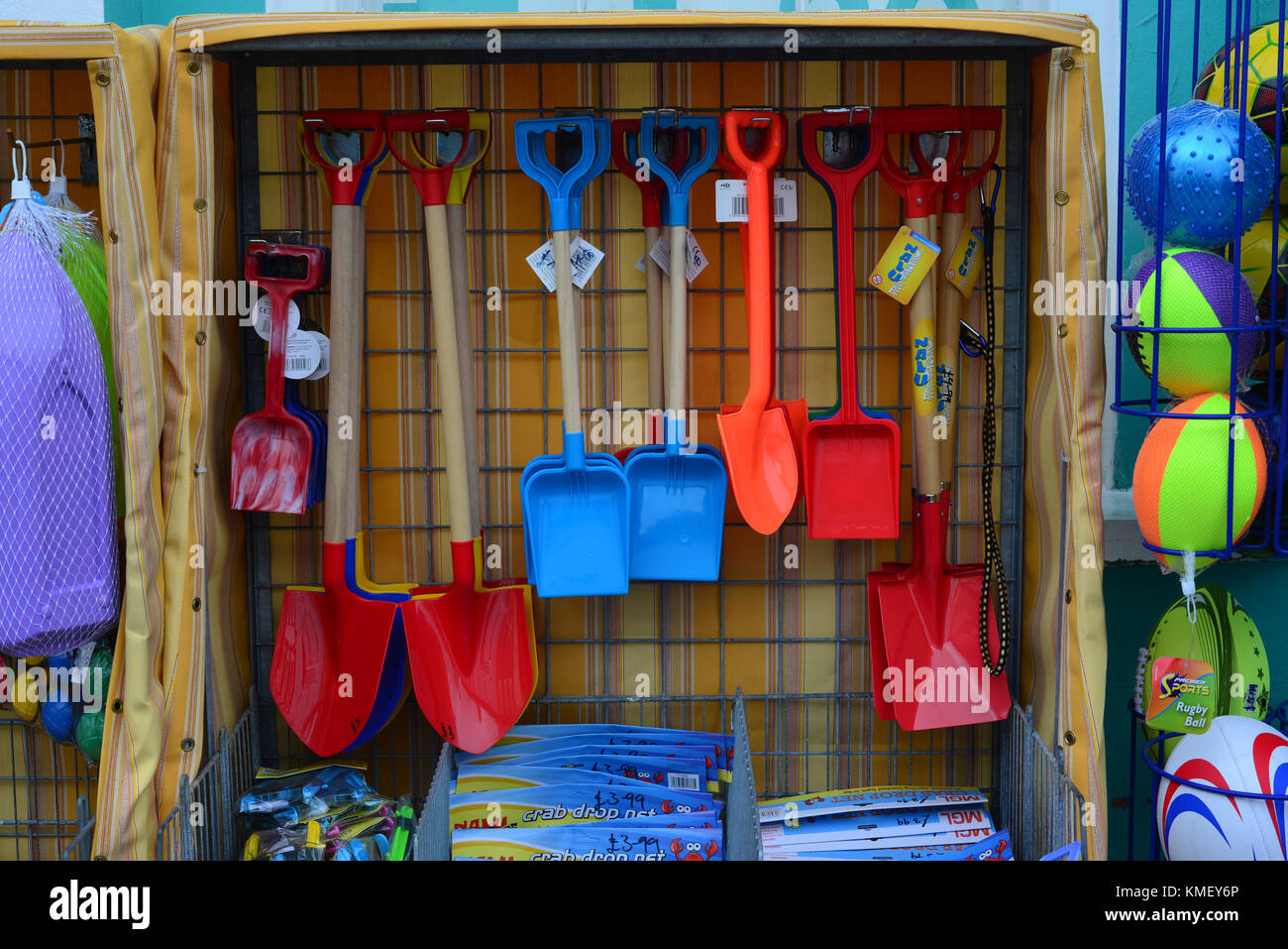 Seaside shop display in Aberaeron, Ceredigion, Wales, UK Stock Photo ...