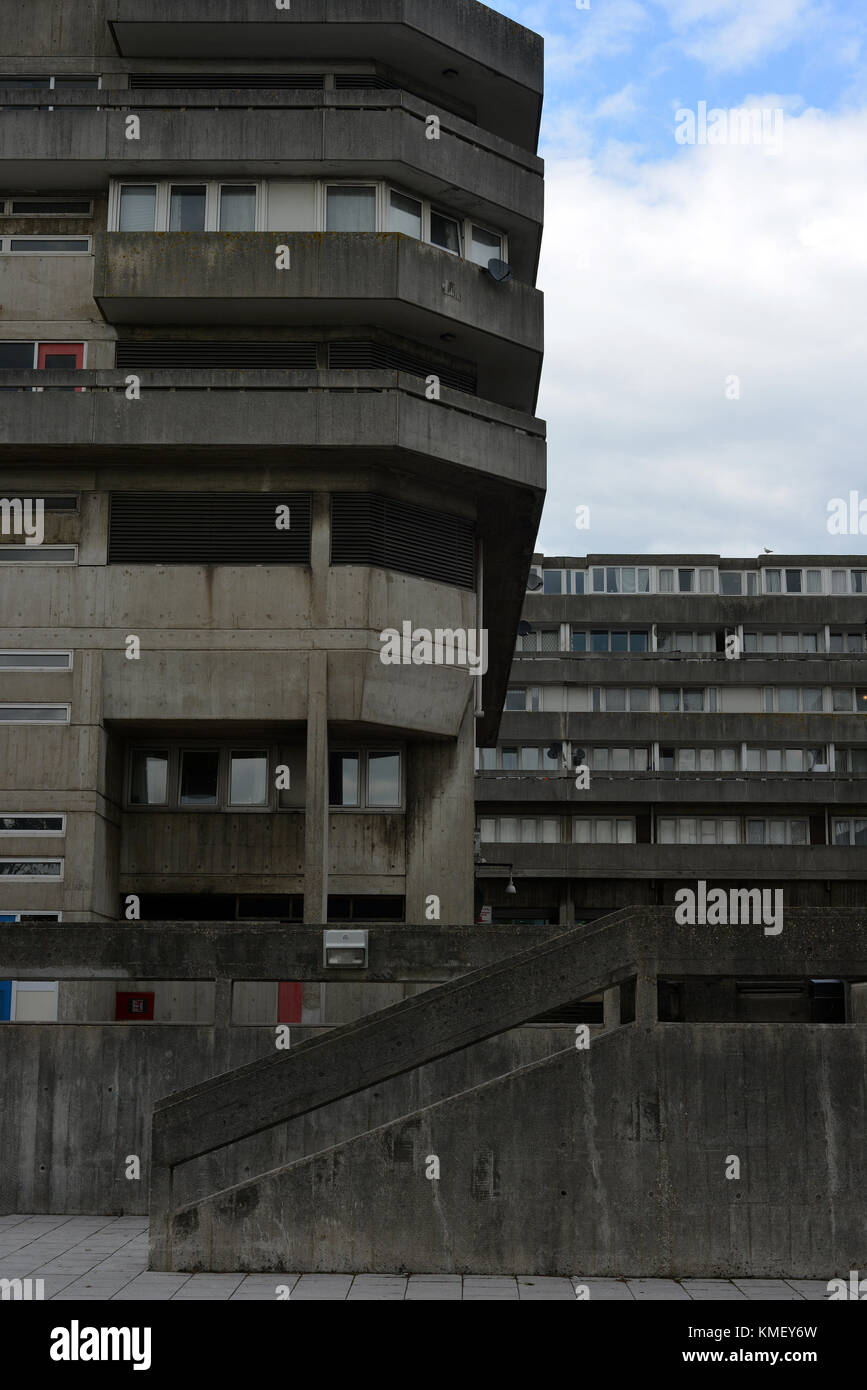Brutalist architecture in Southampton, Hampshire, England, UK Stock ...