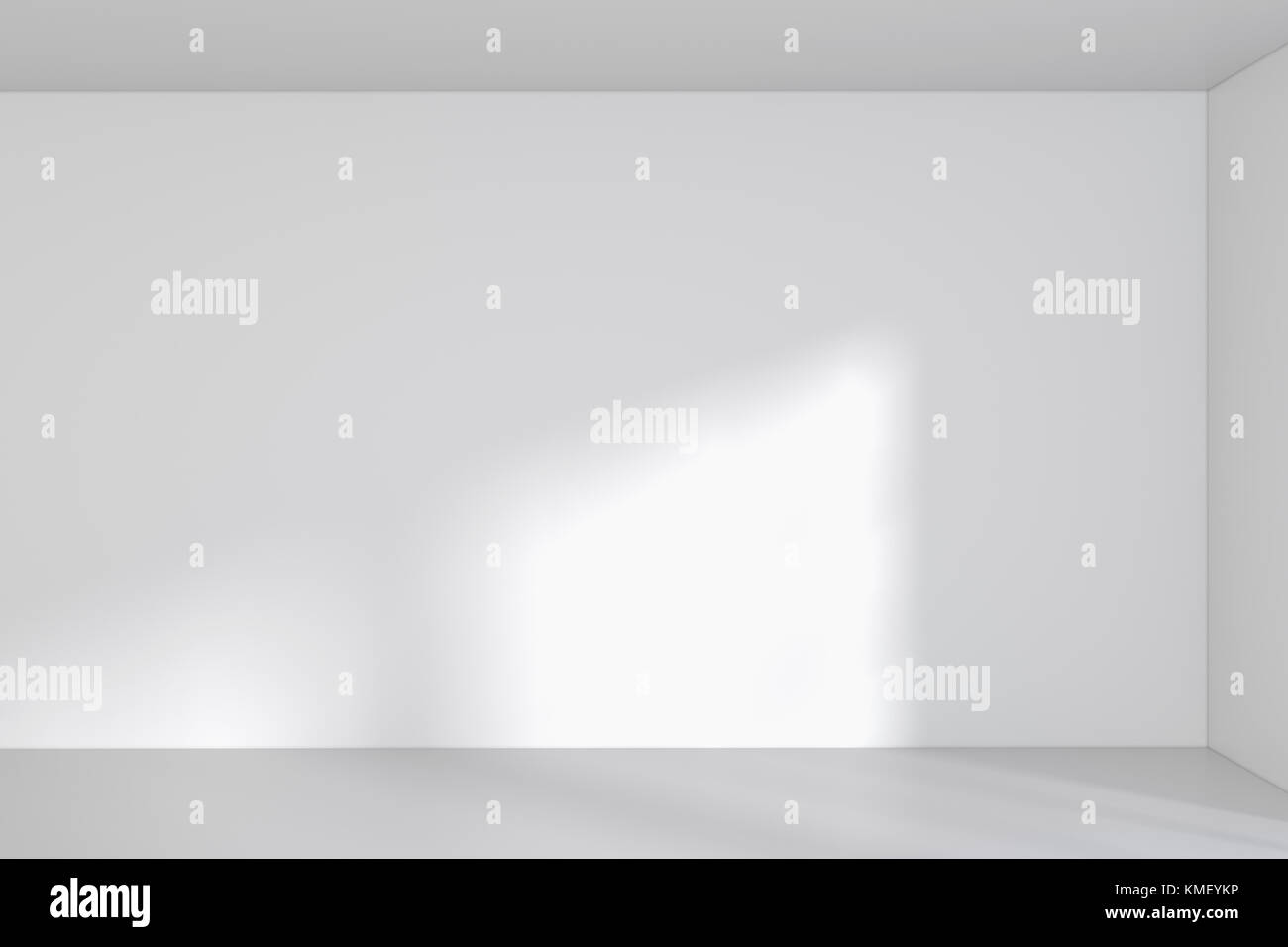 Empty room with sun light on wall. 3d rendering Stock Photo - Alamy