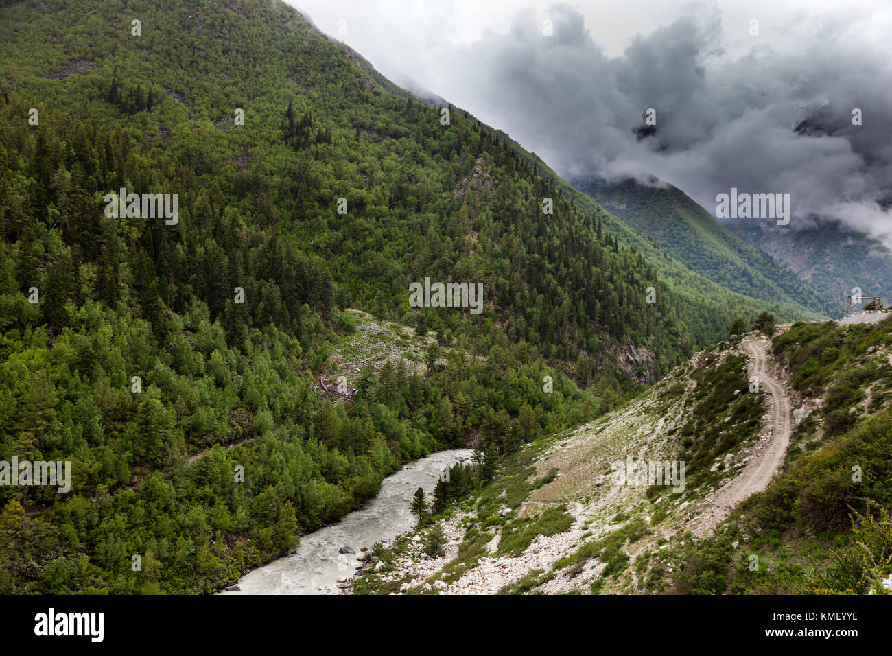 Chitkul village, Himachal Pradesh, India Stock Photo - Alamy