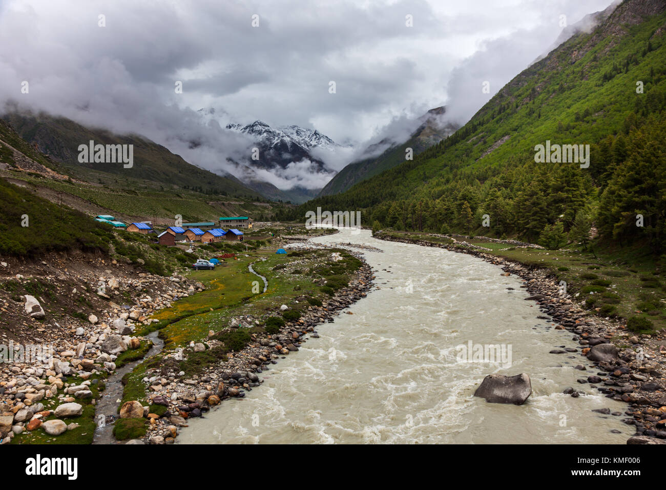 Chitkul village, Himachal Pradesh, India Stock Photo - Alamy