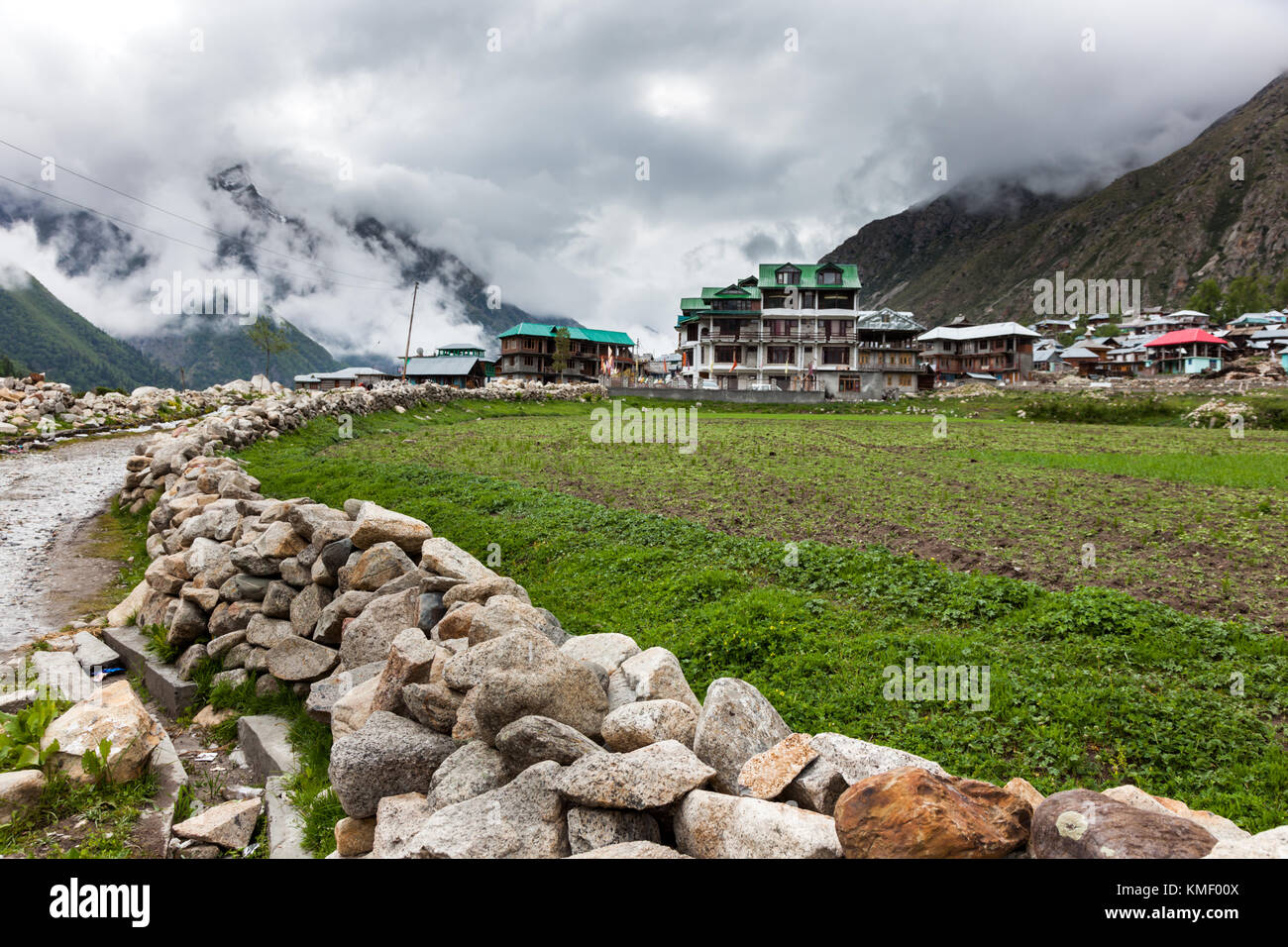 Chitkul village, Himachal Pradesh, India Stock Photo - Alamy