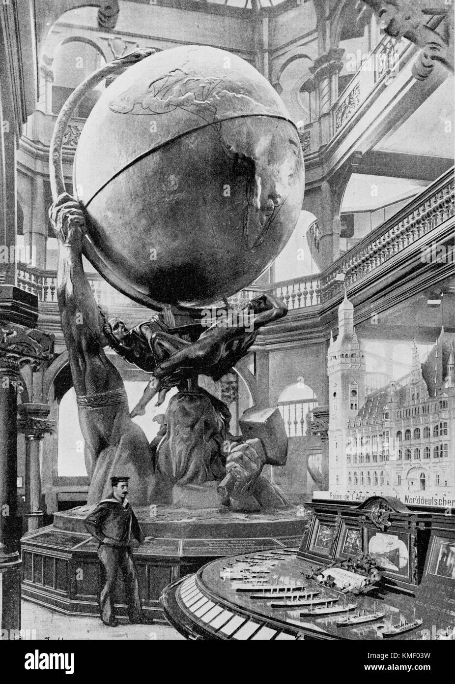 German Pavilion, Merchant Navy section, Universal Exhibition 1900 in ...