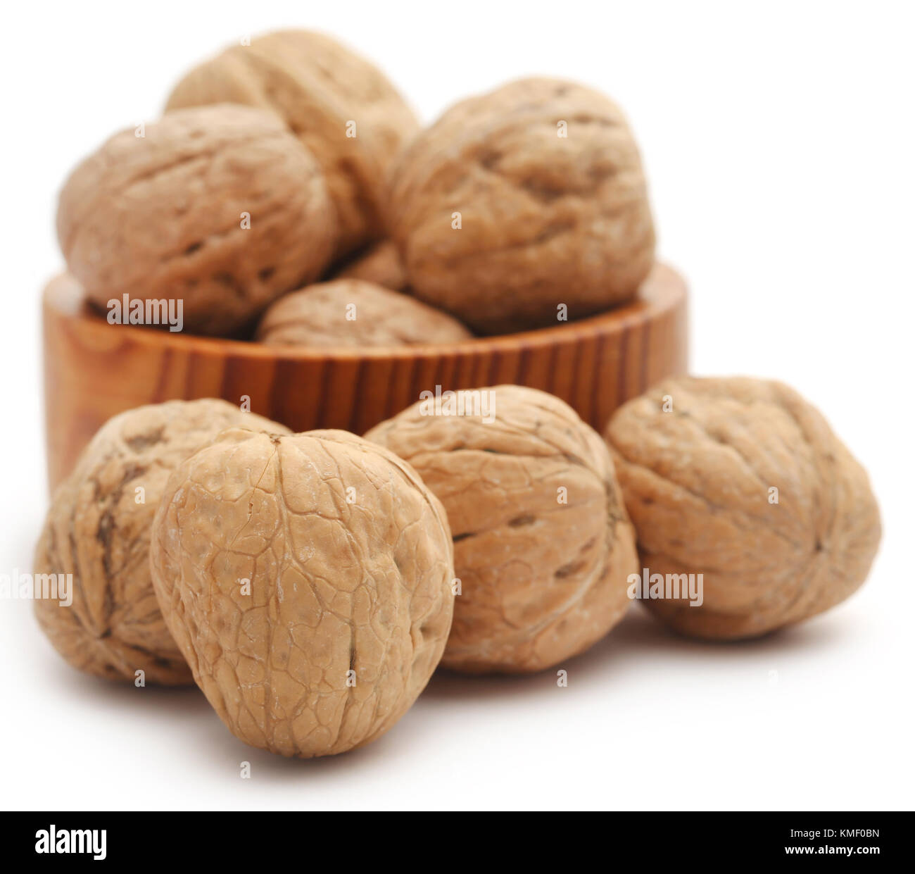Walnut isolated over white background Stock Photo - Alamy