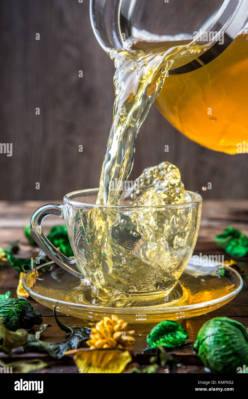 Photography mug of green tea Stock Photo - Alamy