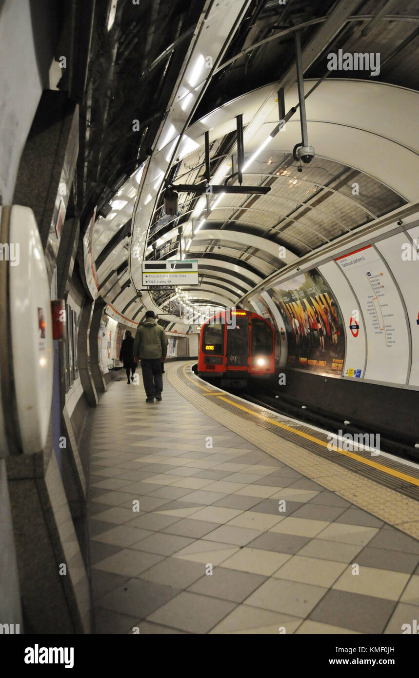 Commuters on the Central line, London Underground Stock Photo - Alamy