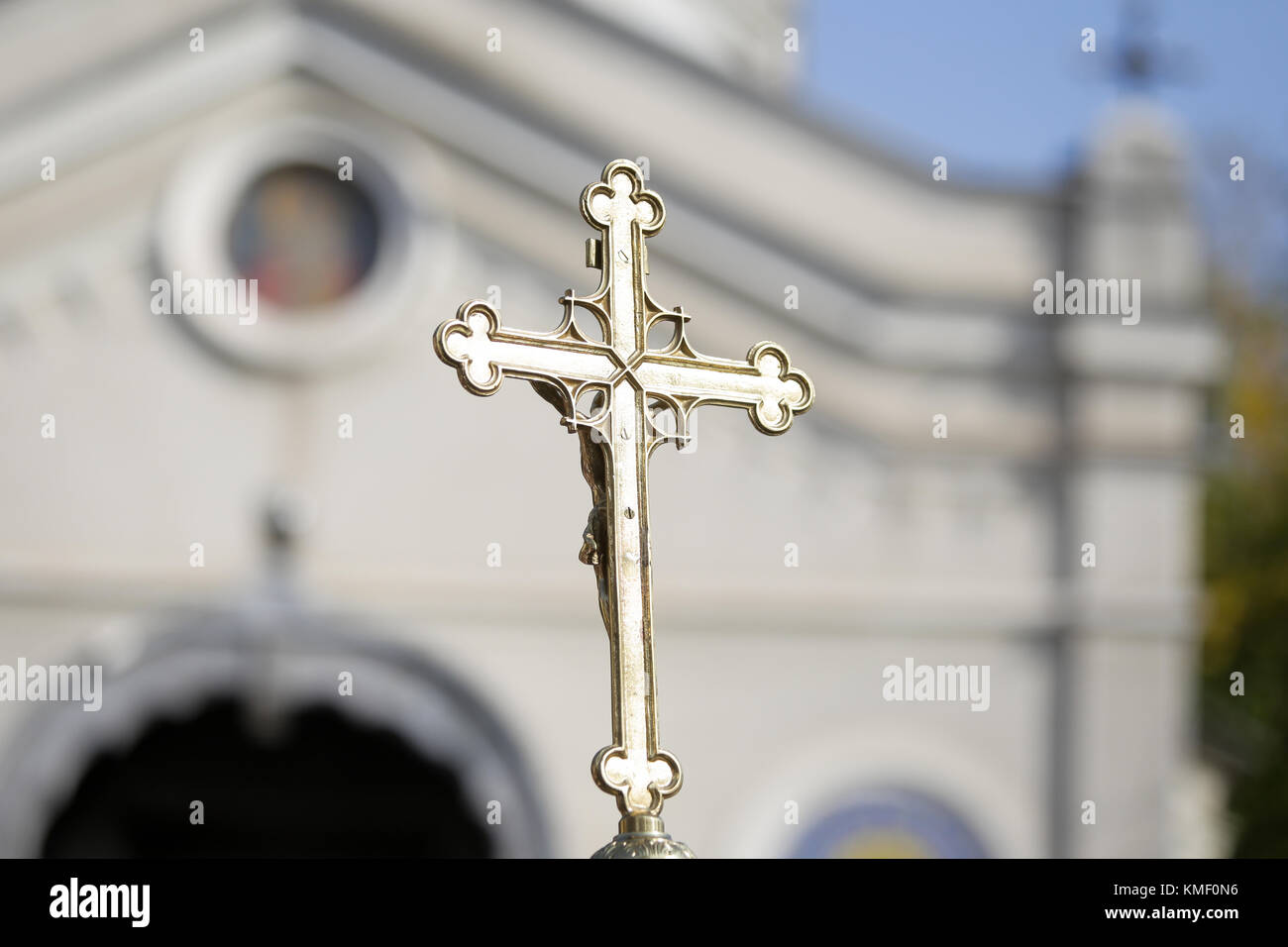Details of a Catholic Christian crucifix Stock Photo - Alamy