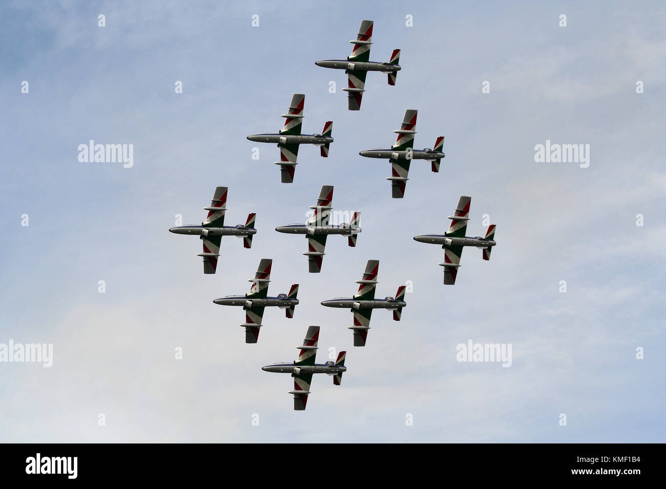 Frecce Tricolori, Italian Aerobatic Team, PAN Stock Photo - Alamy