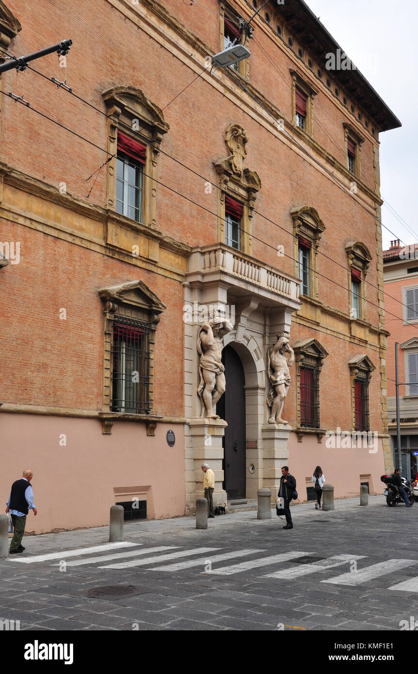 Palazzo Davia Bargellini, Strada Maggiore, Bologna, Italy Stock Photo ...