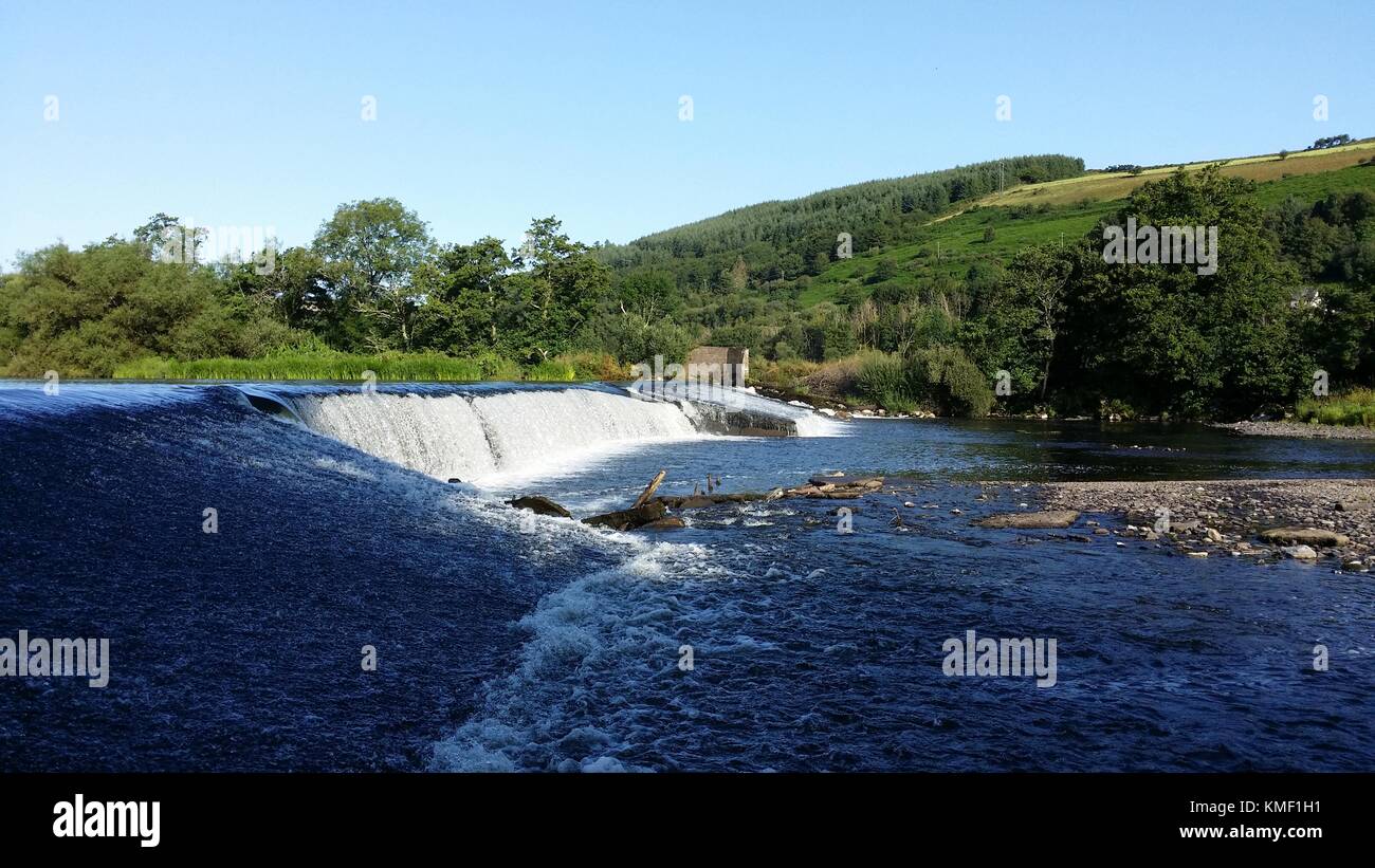 The River Lee Dam at the Ballincollig Regional Park in County Cork ...