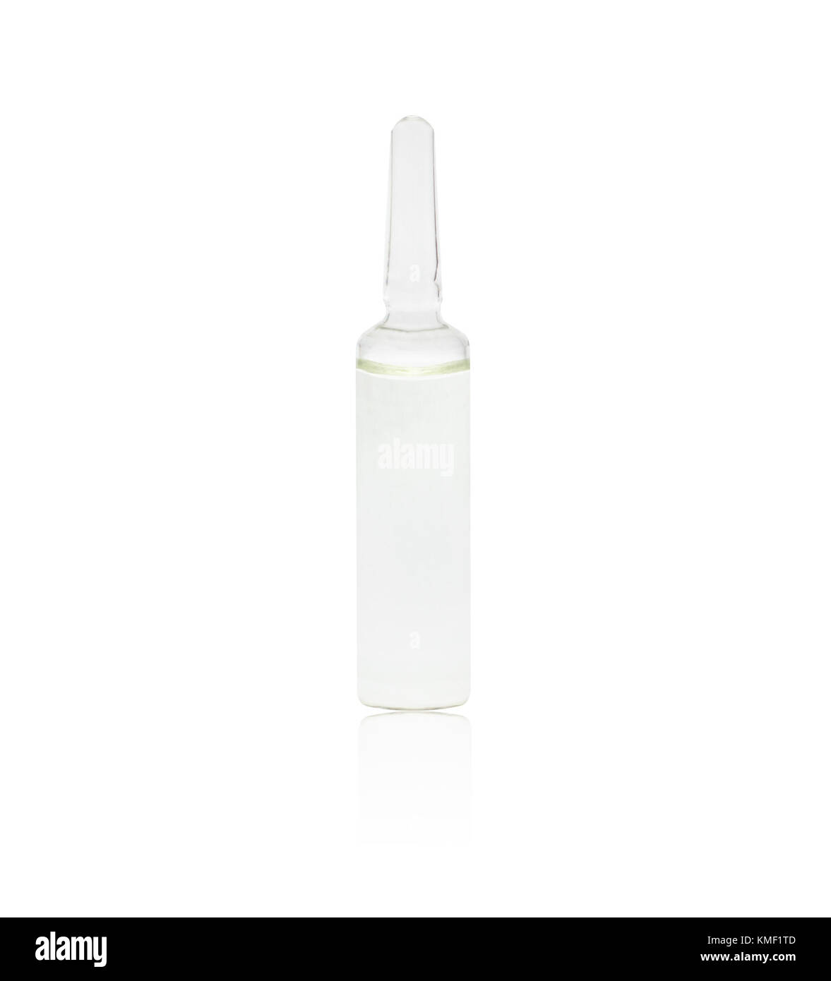 medical ampule with vaccine on white background Stock Photo - Alamy