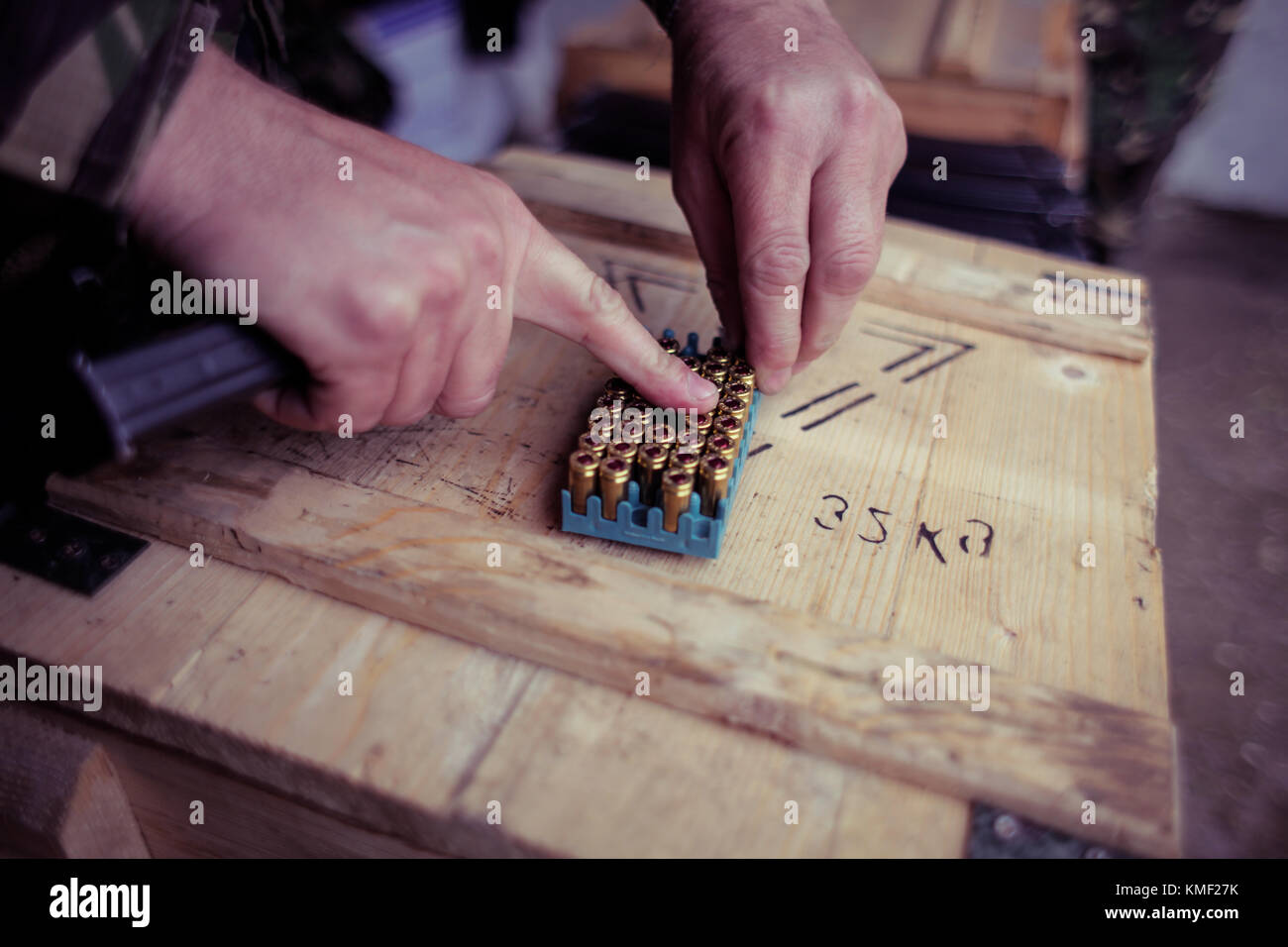 Soldier loading 9mm caliber hi-res stock photography and images - Alamy