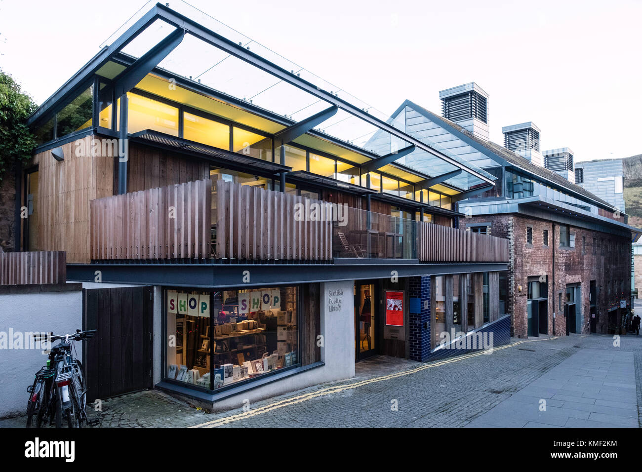 Exterior view of Scottish Poetry Library in Old Town of Edinburgh ...