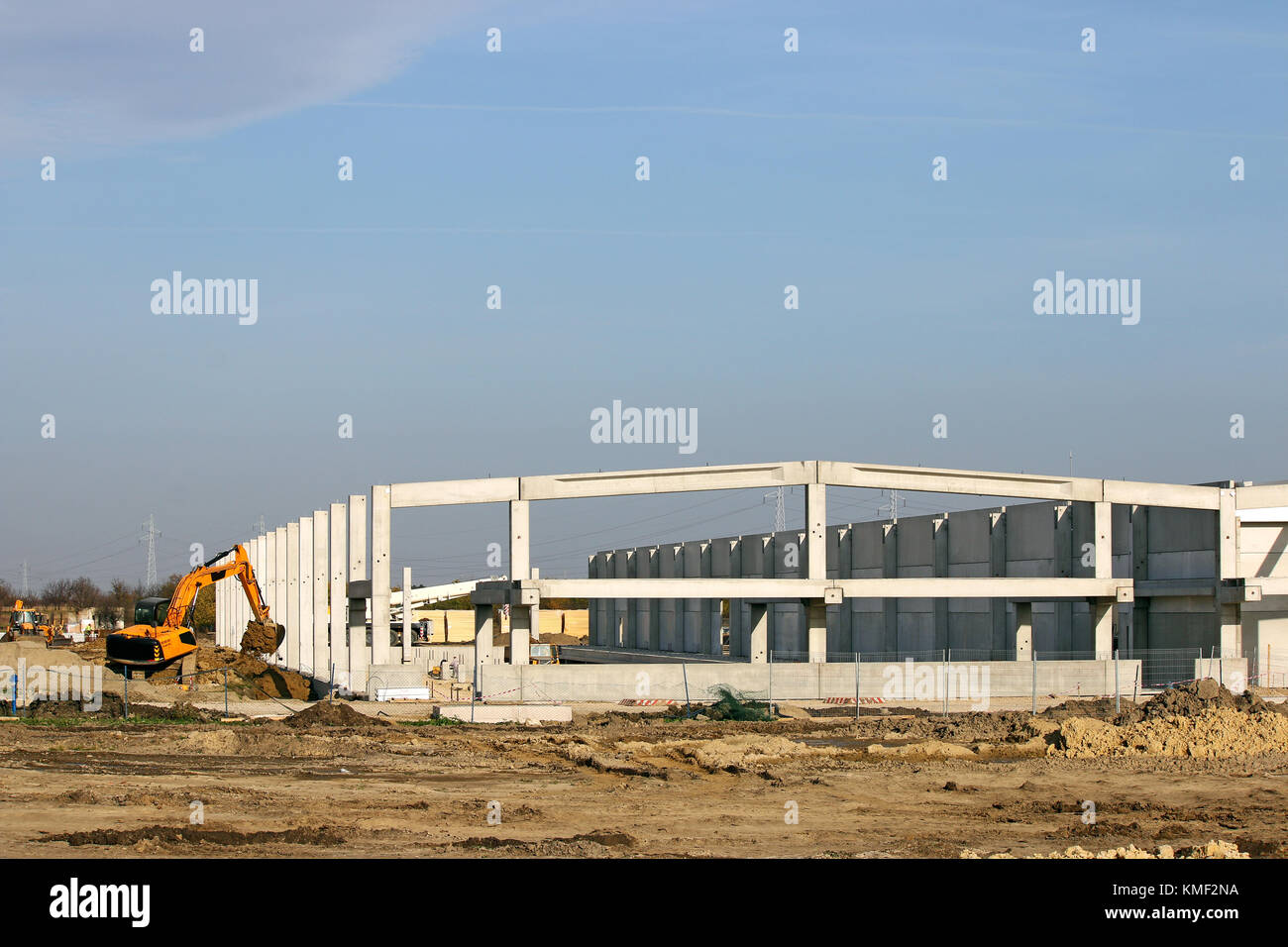 new factory construction site industry zone Stock Photo - Alamy