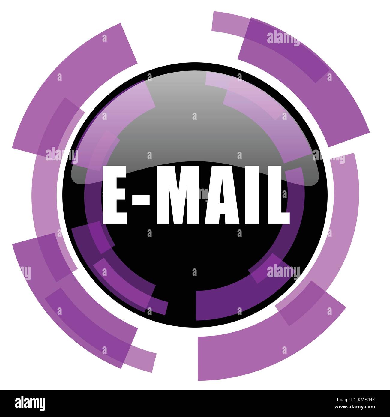 Email pink violet modern design vector web and smartphone icon. Round ...