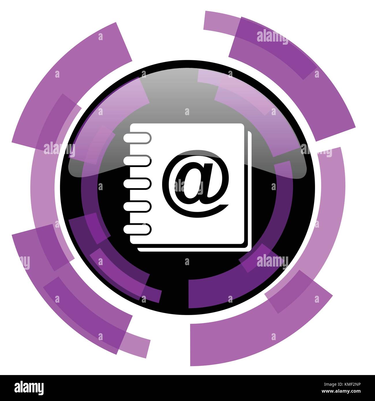 Address book pink violet modern design vector web and smartphone icon ...