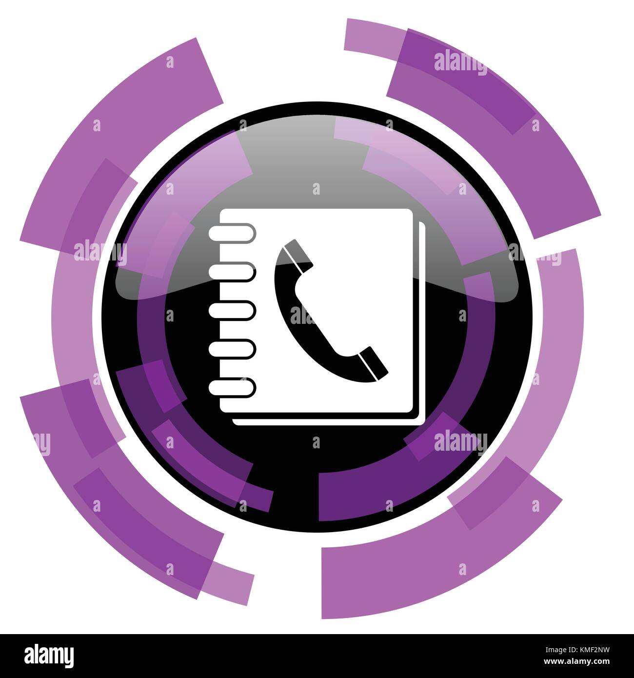 Phonebook pink violet modern design vector web and smartphone icon ...