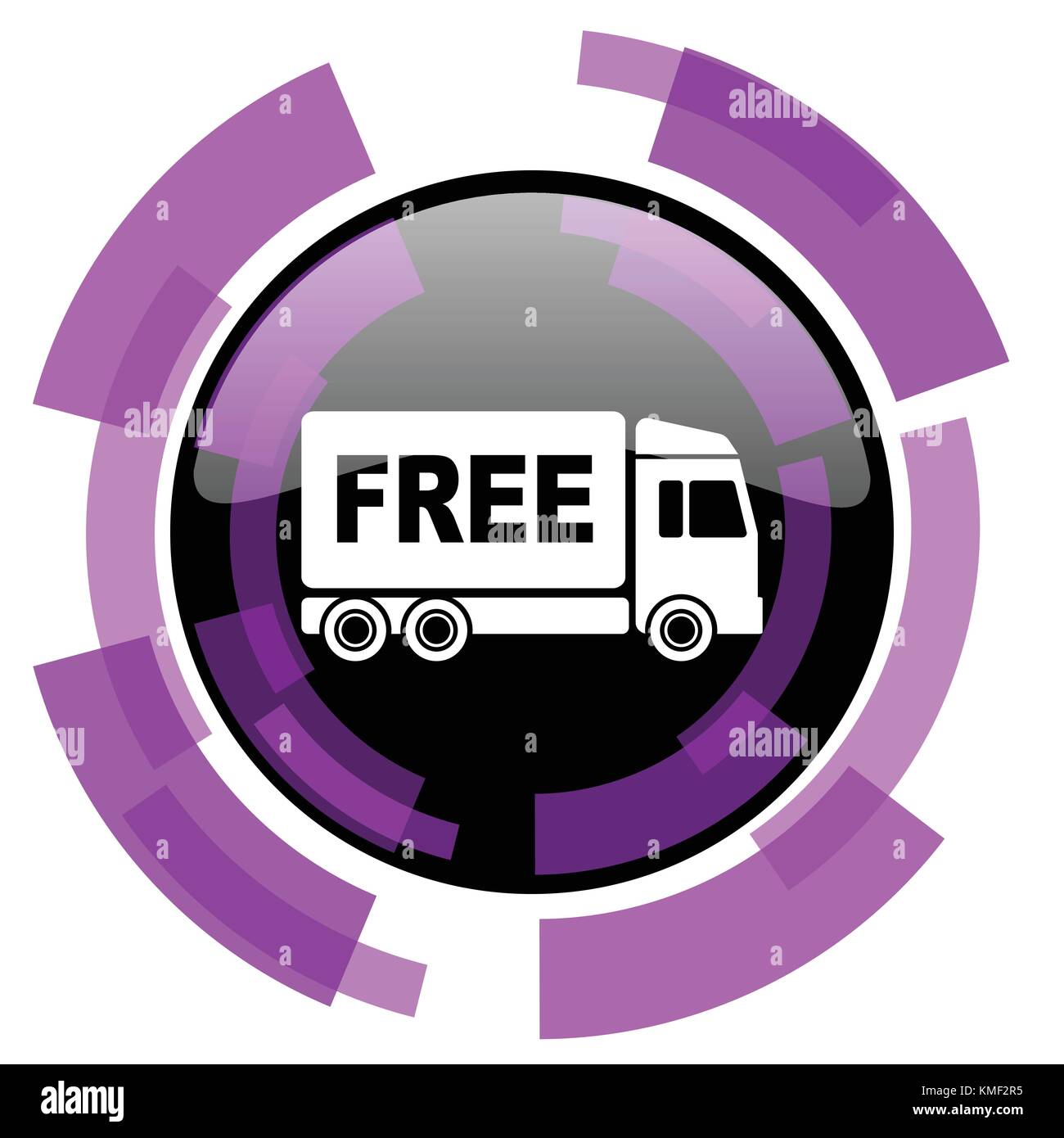 Free delivery pink violet modern design vector web and smartphone icon ...