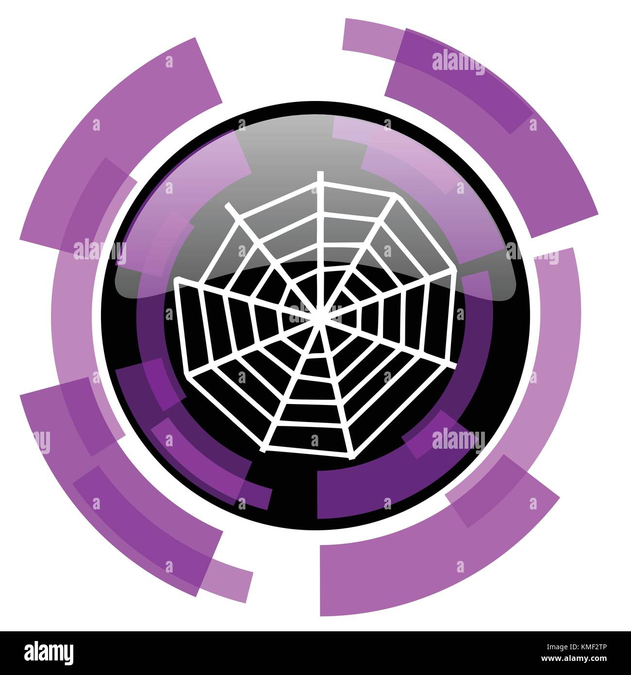 Spider web pink violet modern design vector web and smartphone icon ...