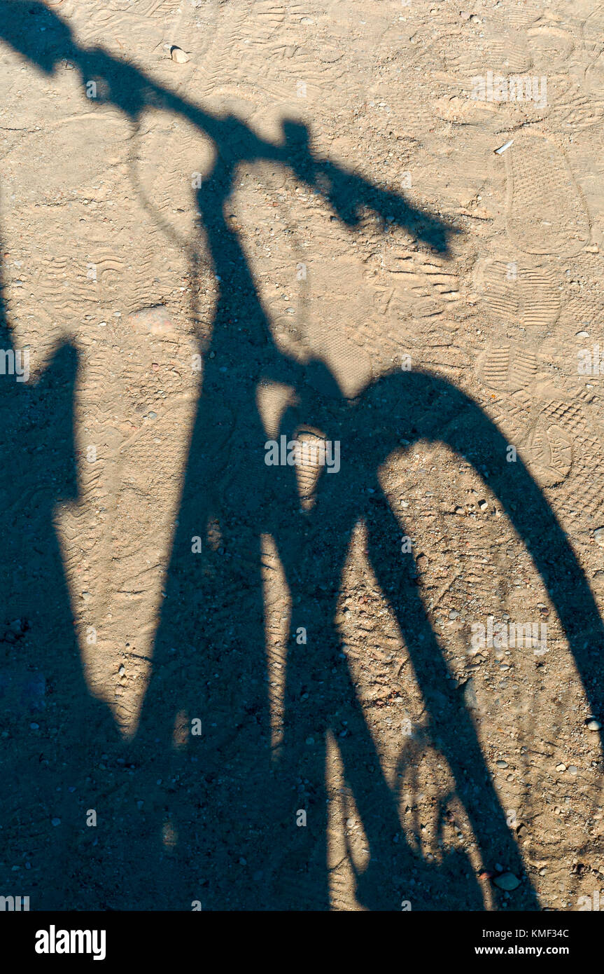 abstract picture of a bike, the shadow of the bike Stock Photo - Alamy