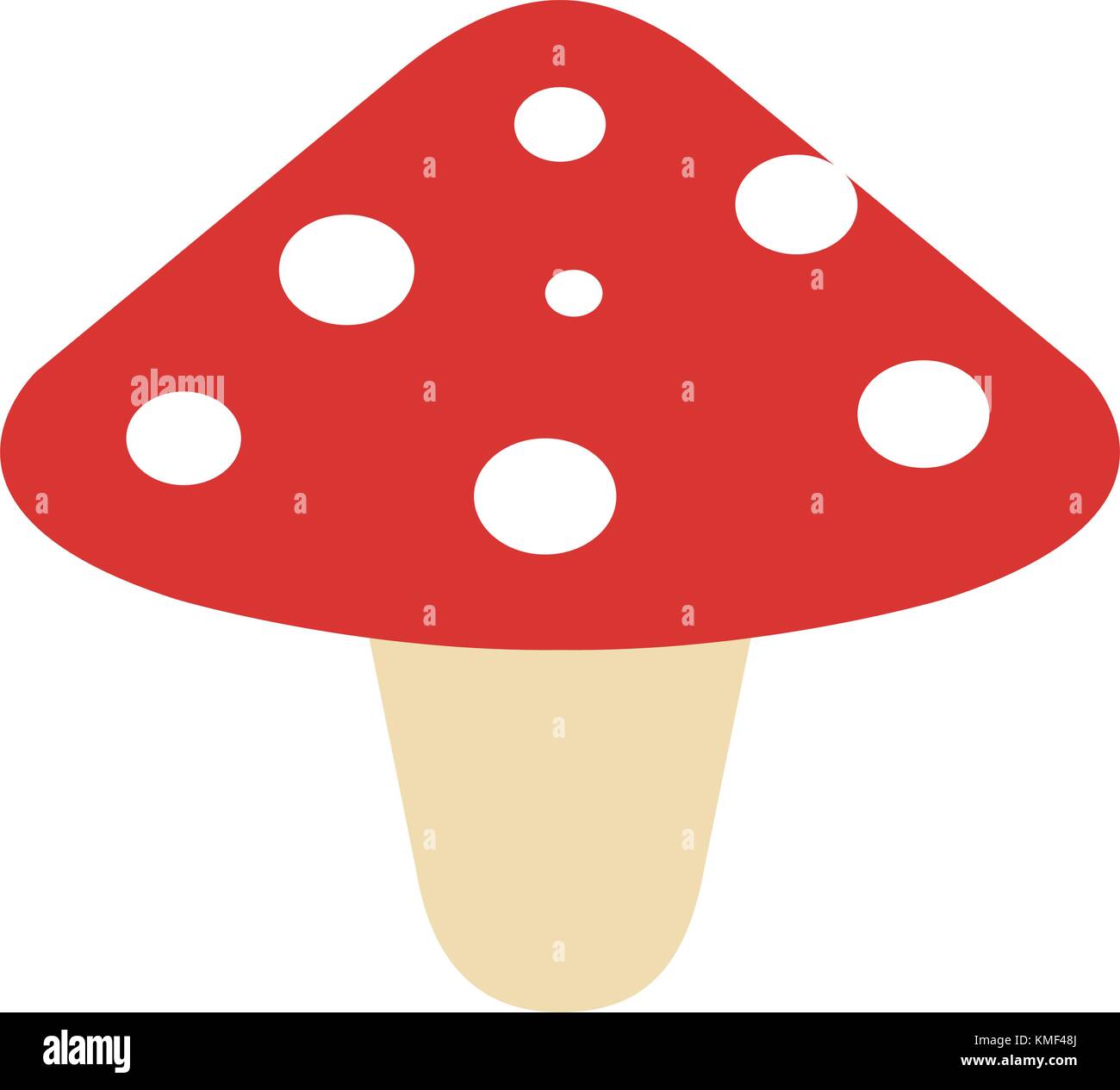 cute fungus isolated icon vector illustration design Stock Vector Image ...