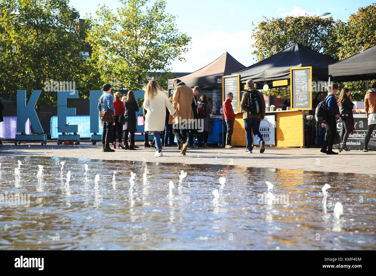 KERB, the street food market, on Granary Square at Kings Cross, in the ...