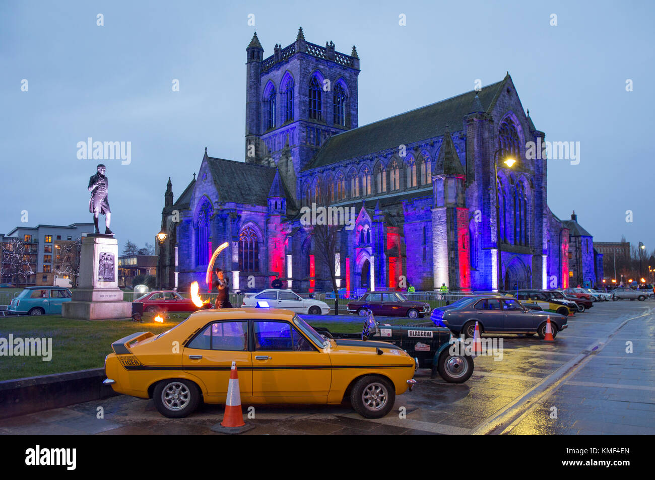 Paisley by Night. Scotland Stock Photo - Alamy