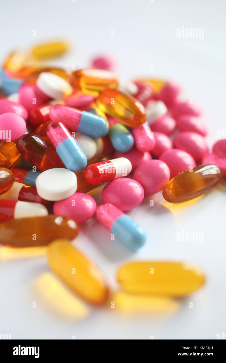 Variety of tablets Stock Photo - Alamy