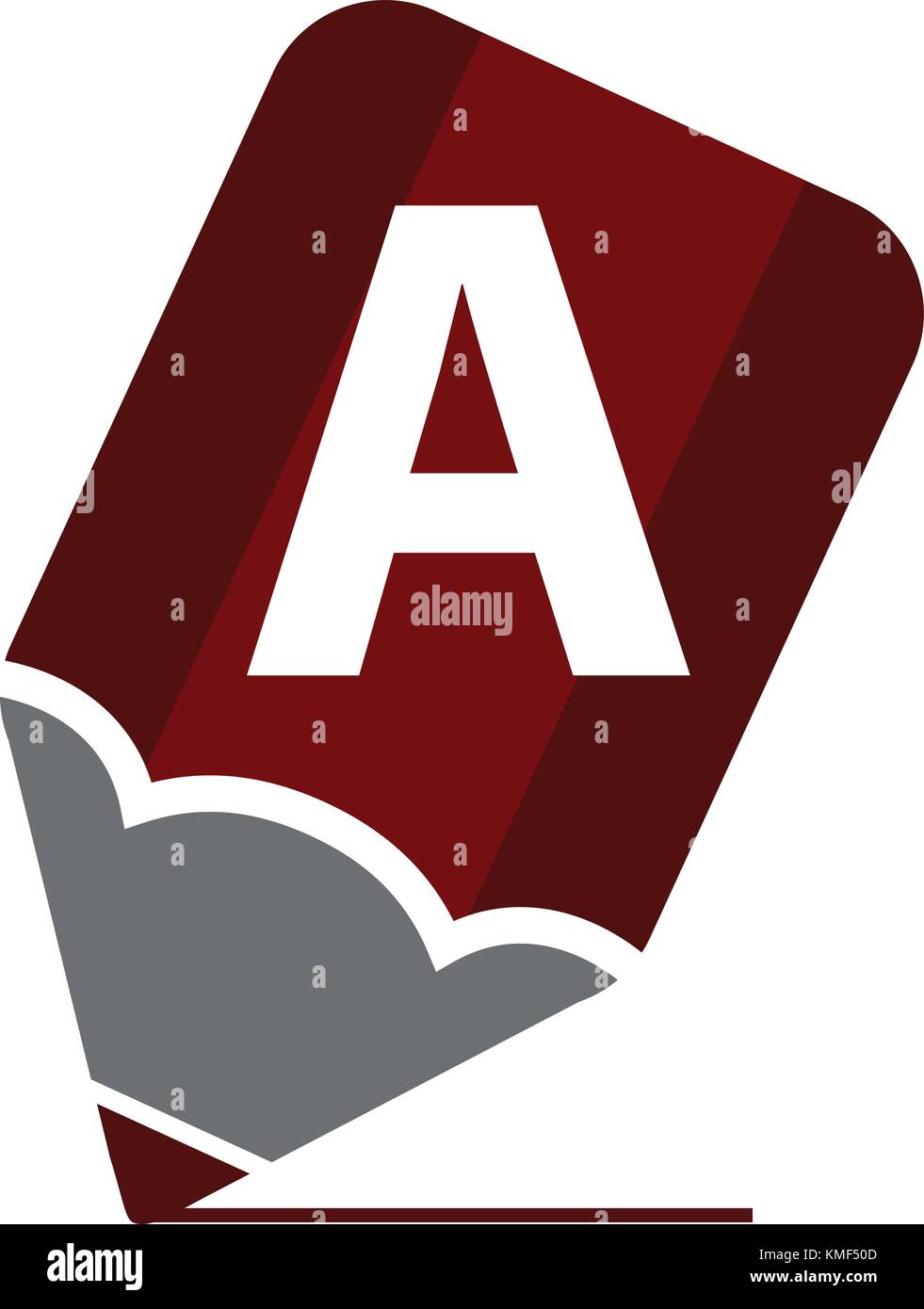 Pencil Initial A Stock Vector Image & Art - Alamy