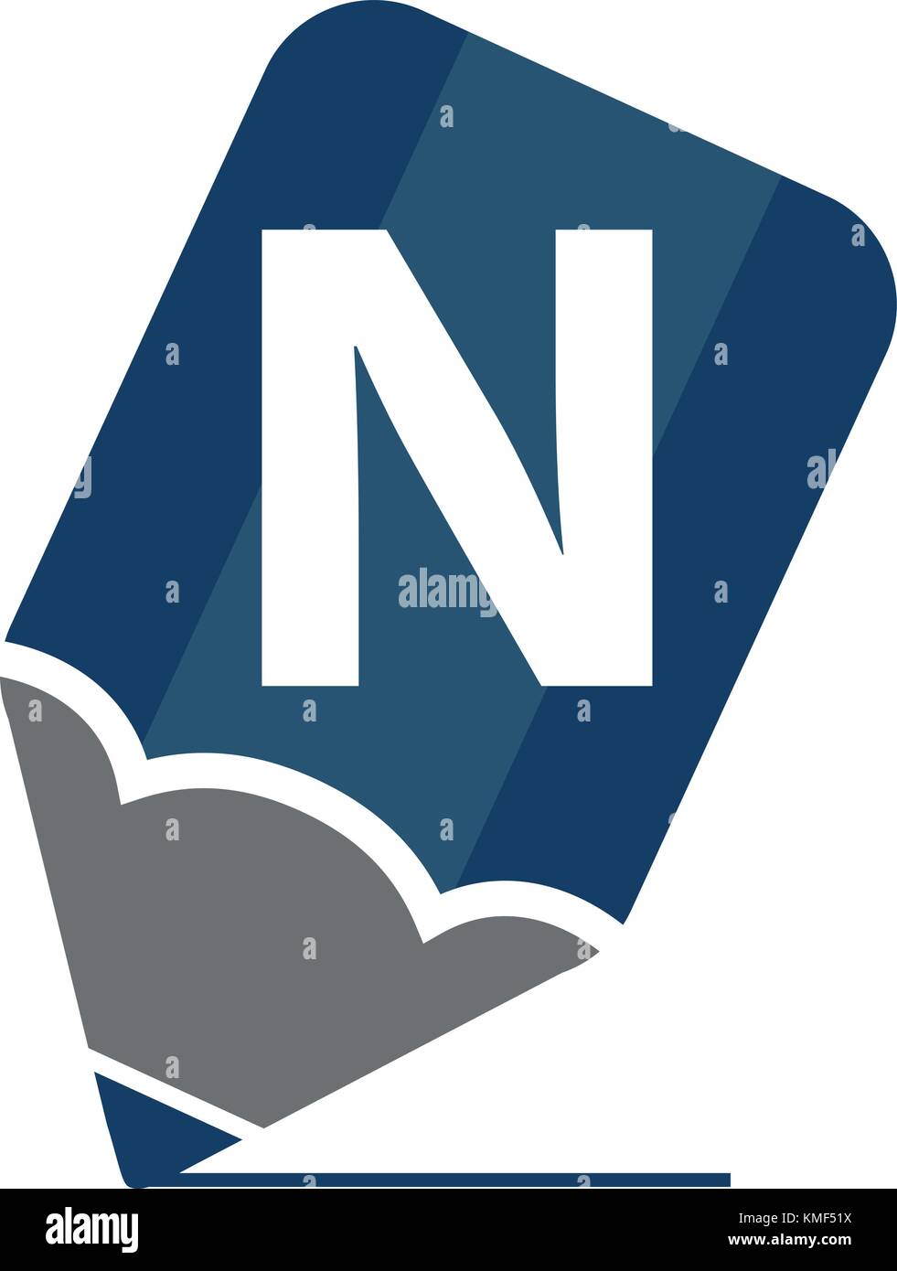 Pencil Initial N Stock Vector Image & Art - Alamy