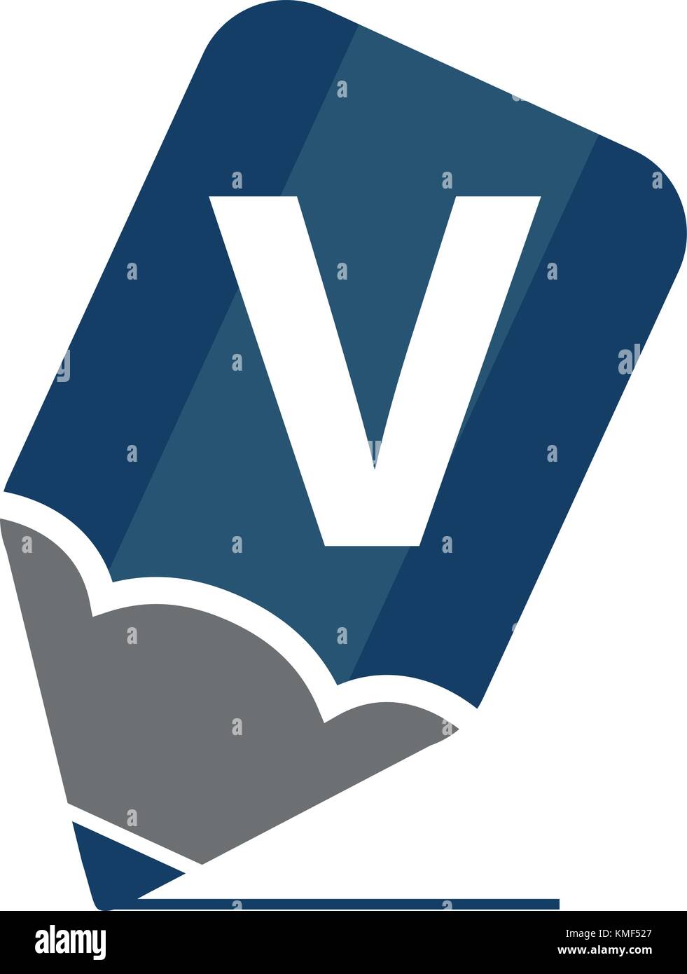 Pencil Initial V Stock Vector Image & Art - Alamy