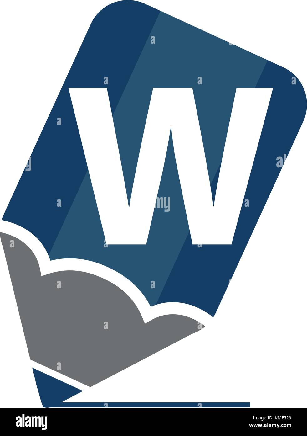 Pencil Initial W Stock Vector Image & Art - Alamy