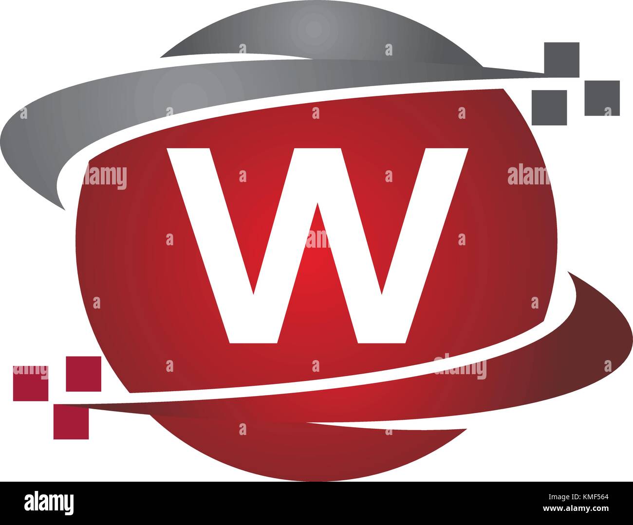 Technology Transfer Letter W Stock Vector Image & Art - Alamy