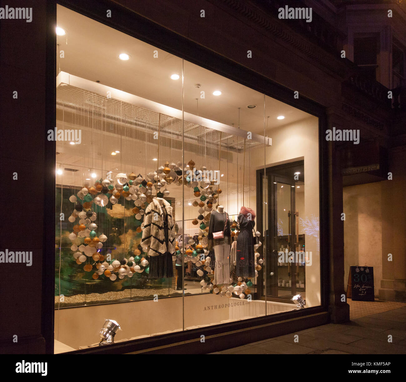 Anthropologie Christmas Window Displays 2022
