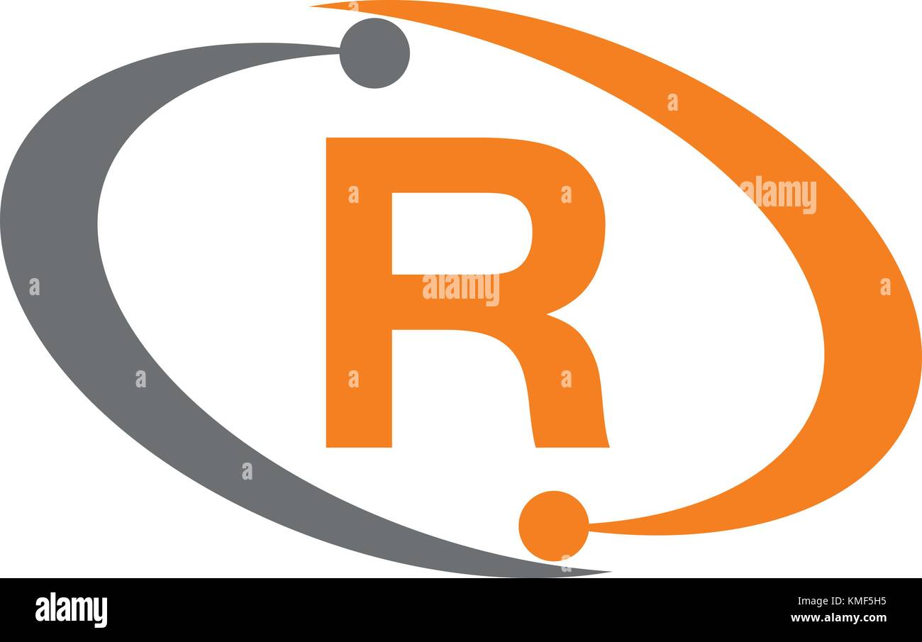 Technology Solutions Initial R Stock Vector Image & Art - Alamy