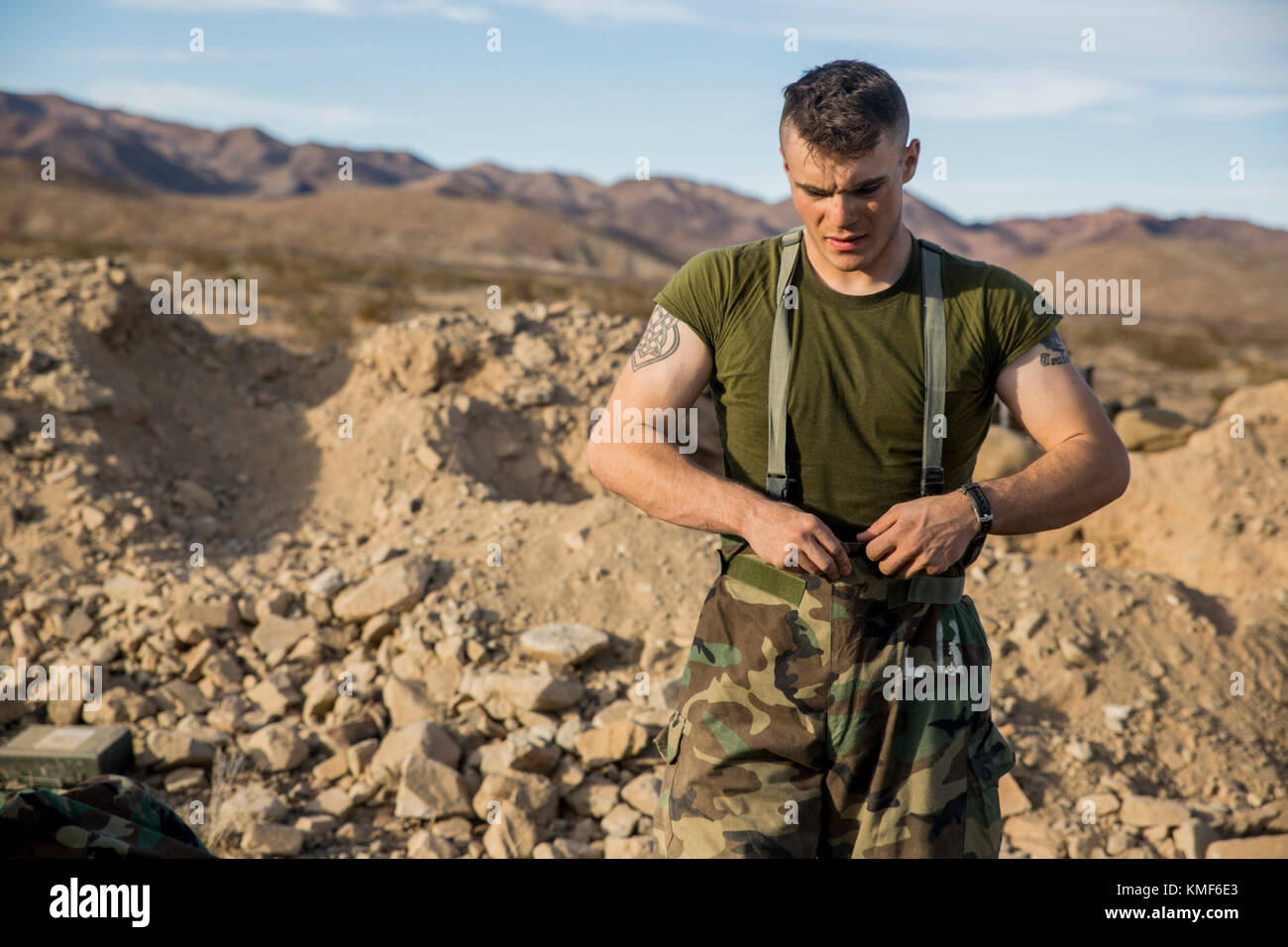 U.S. Marine Corps Pfc. Jeremiah Walsh, a machine gunner with 3rd ...