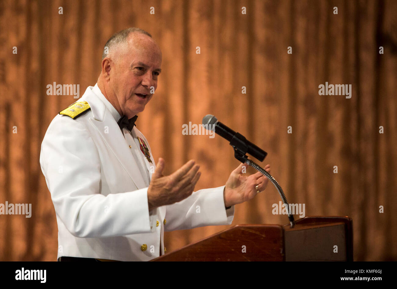 Rear Adm. Brent Scott, the Chaplain of the Marine Corps, speaks during ...