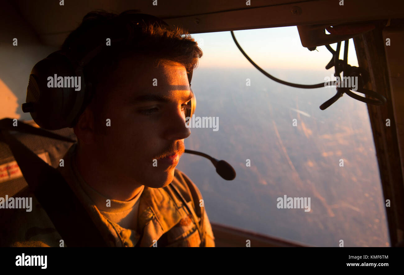U.S. Air Force Senior Airman Hunter Wells, KC-10 Extender boom operator ...