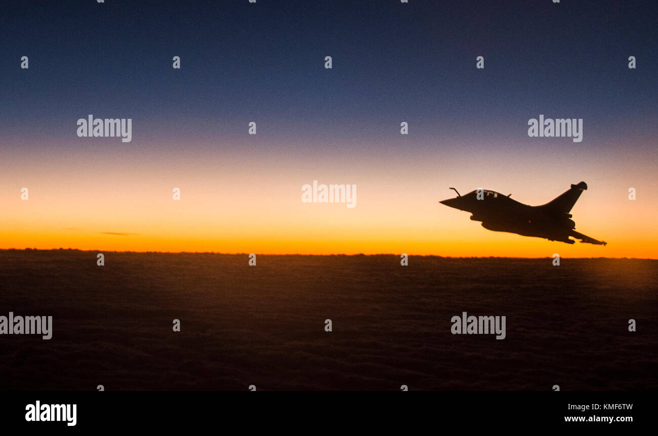 A French Air Force Dassault Rafael conducts air strikes and patrols in ...