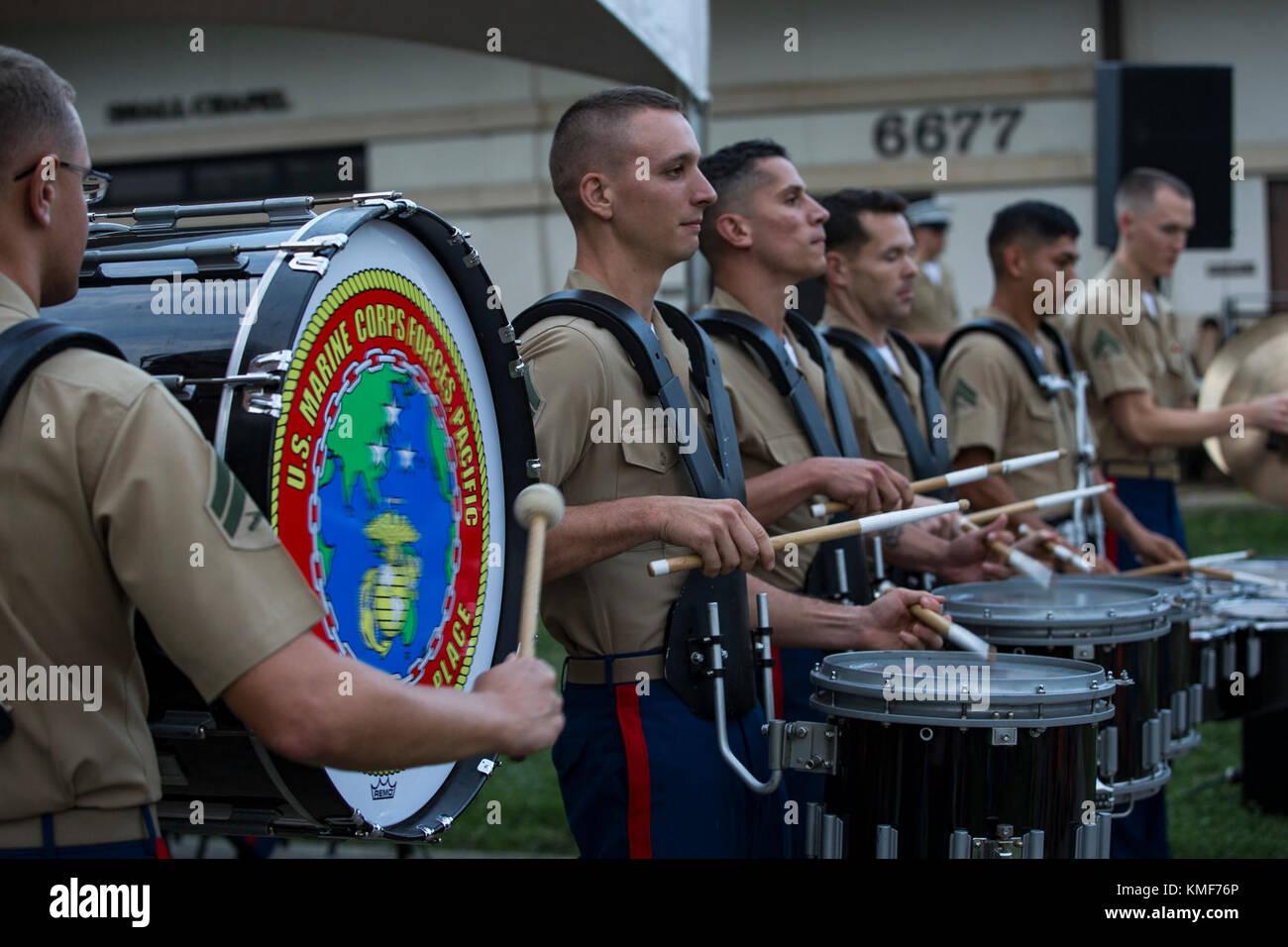 U S Marines With The Marine Corps Forces Pacific Band Perform During