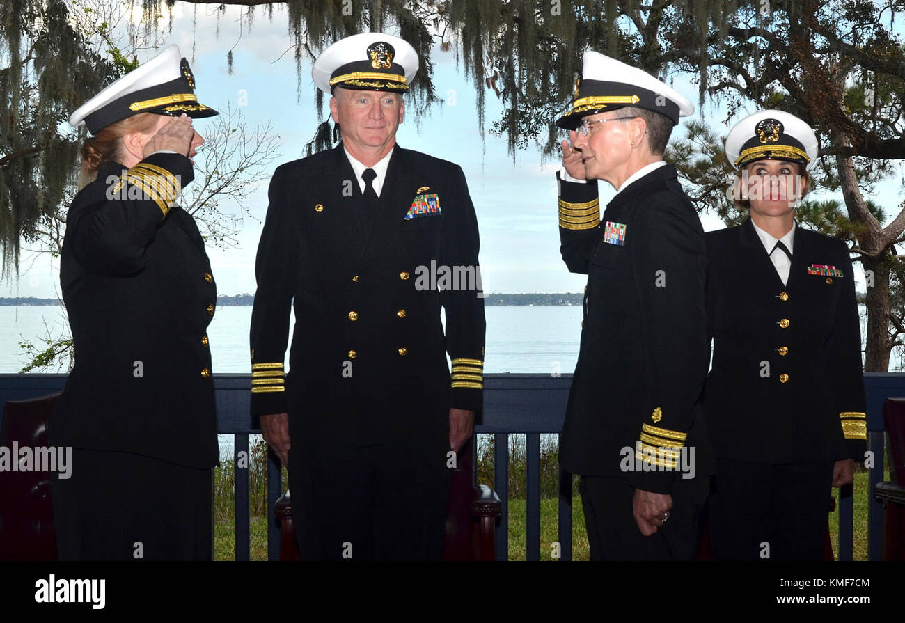 Capt. Jessica Reed (left) turns over command of Operational Health ...