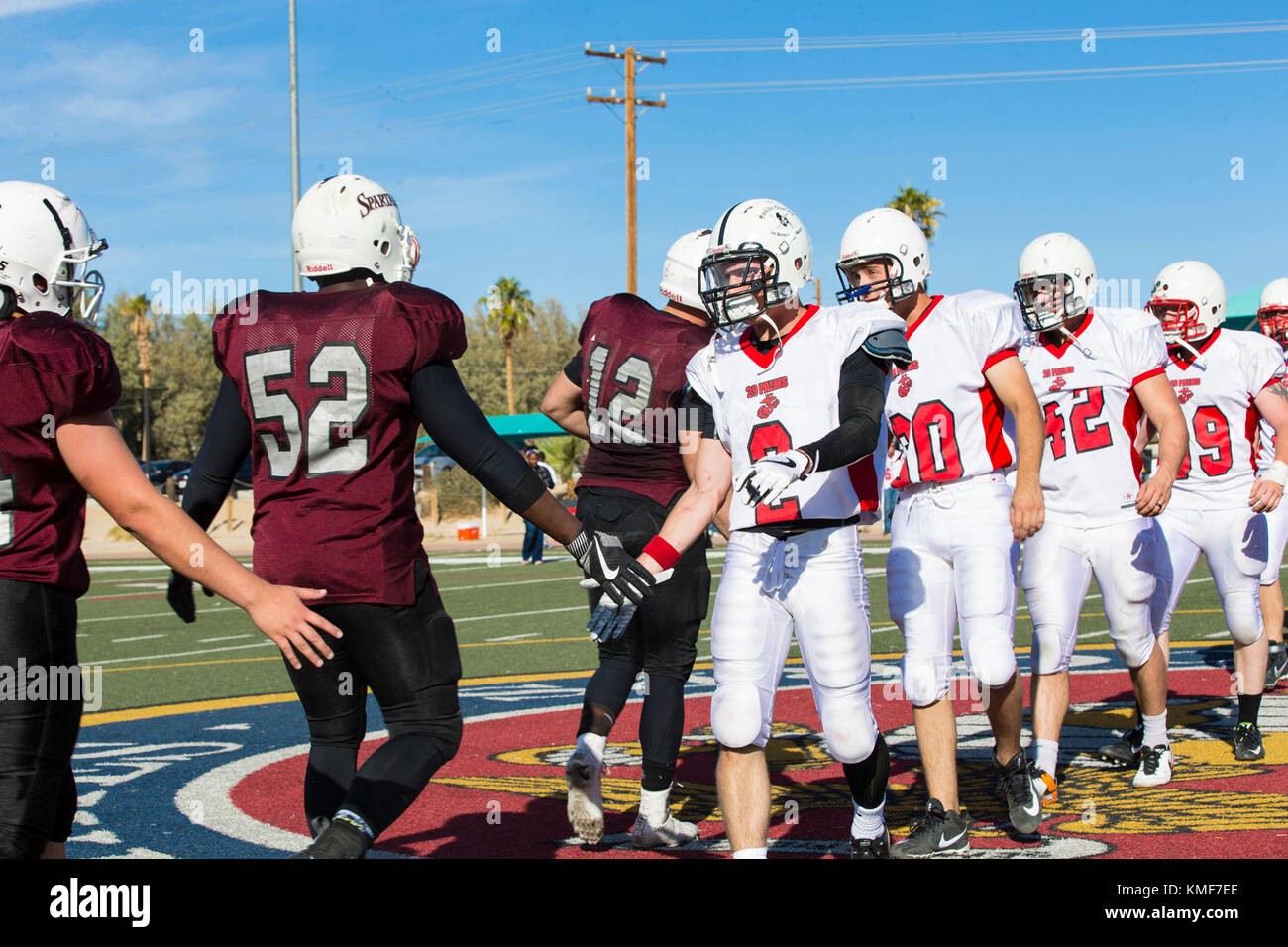 The Marine Corps Base, Headquarters and Support Battalion,football team ...
